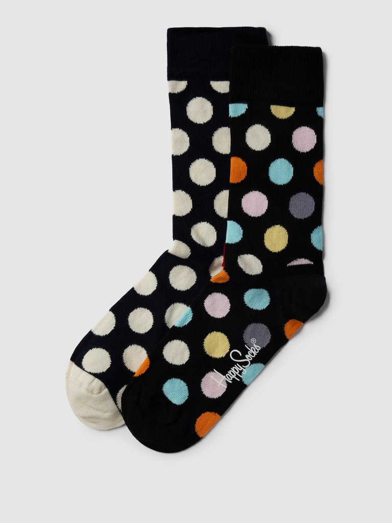 Happy Socks Socken mit Allover-Muster im 2er-Pack Modell 'Big Dot' (black) online kaufen