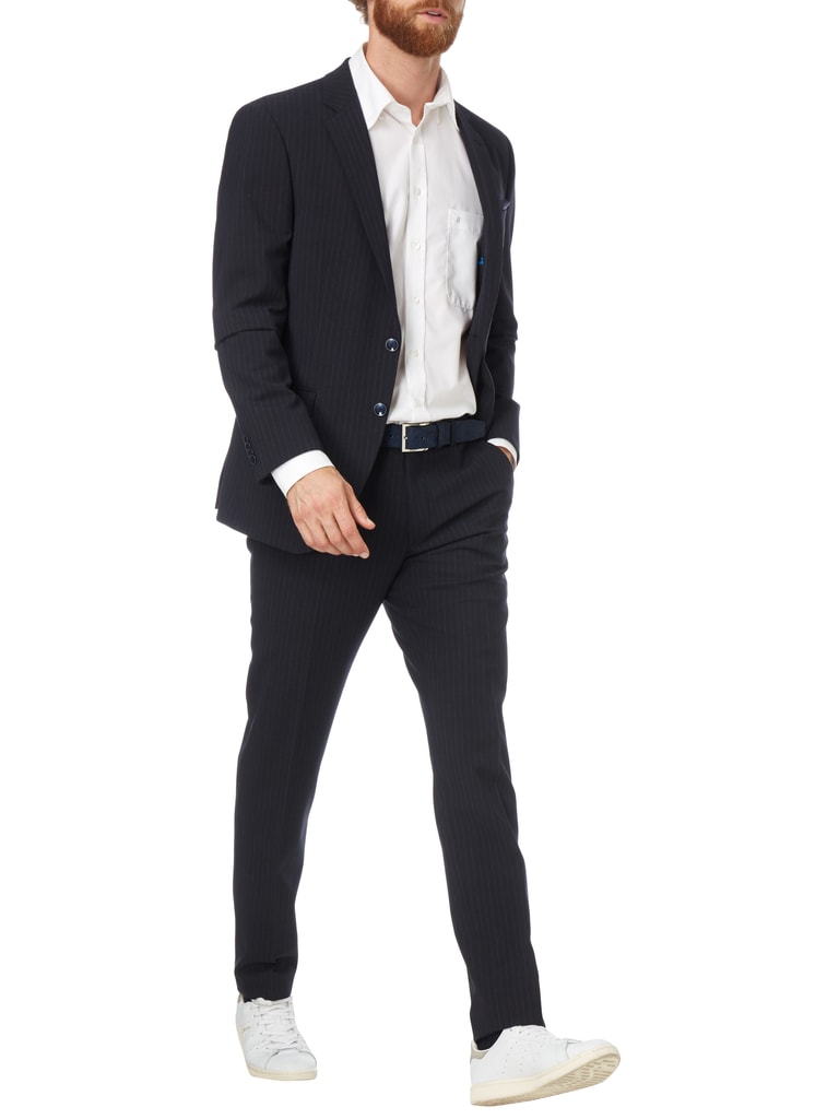 MC NEAL Slim Fit 2-Knopf-Sakko mit Streifenmuster (marine) online kaufen