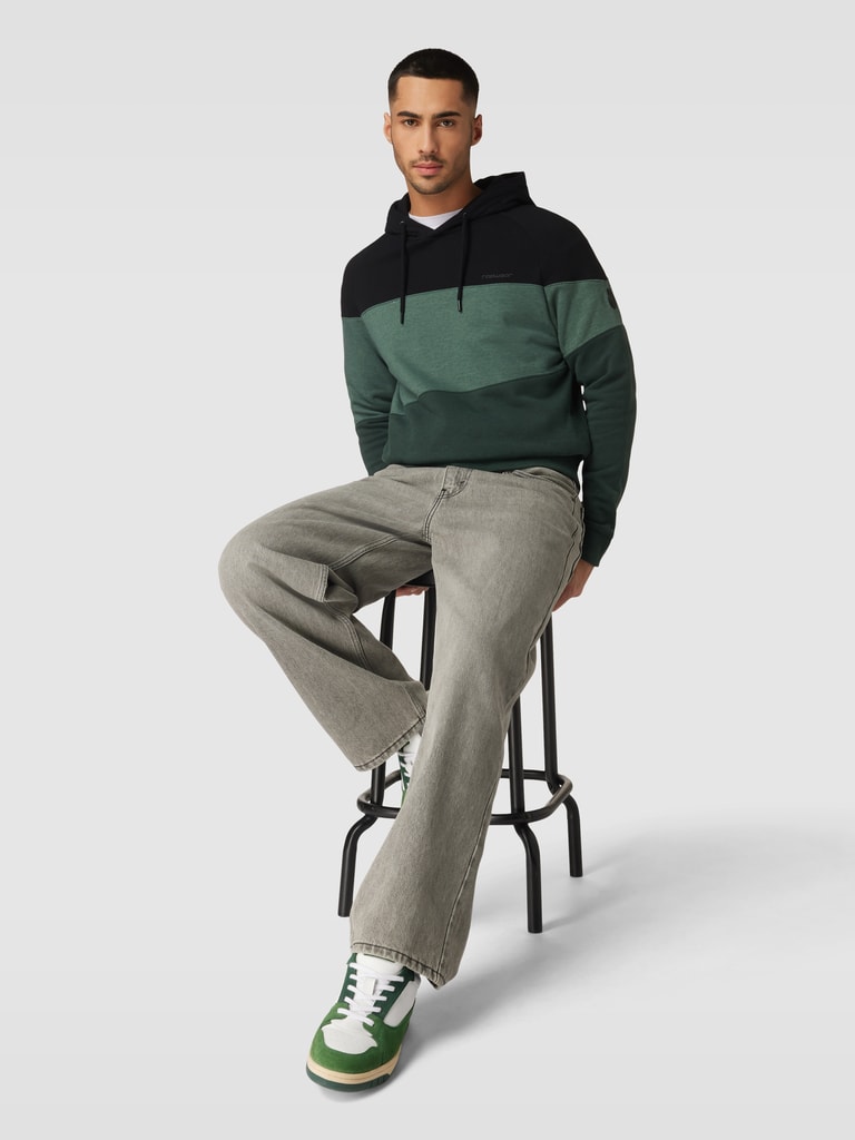 Ragwear Hoodie mit Teilungsnähten Modell 'THRES' (petrol) online kaufen