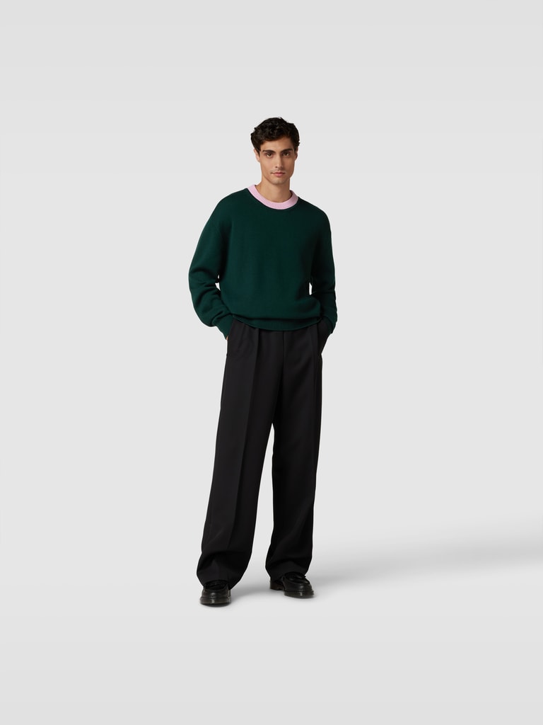 Botter Oversized Wollpullover aus reiner Wolle (dunkelgruen) online kaufen