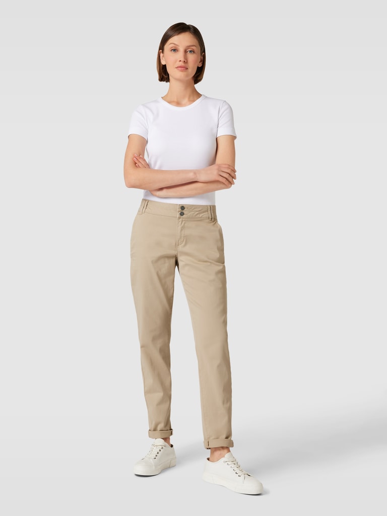 Kup online QS Chinosy z wpuszczanymi kieszeniami (piaskowy)