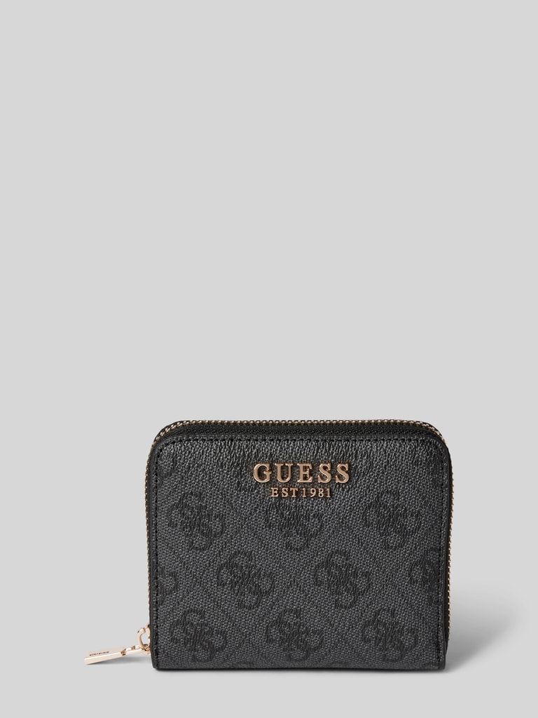 Guess Portemonnaie mit Label-Applikation Modell 'LAUREL' (black) online ...