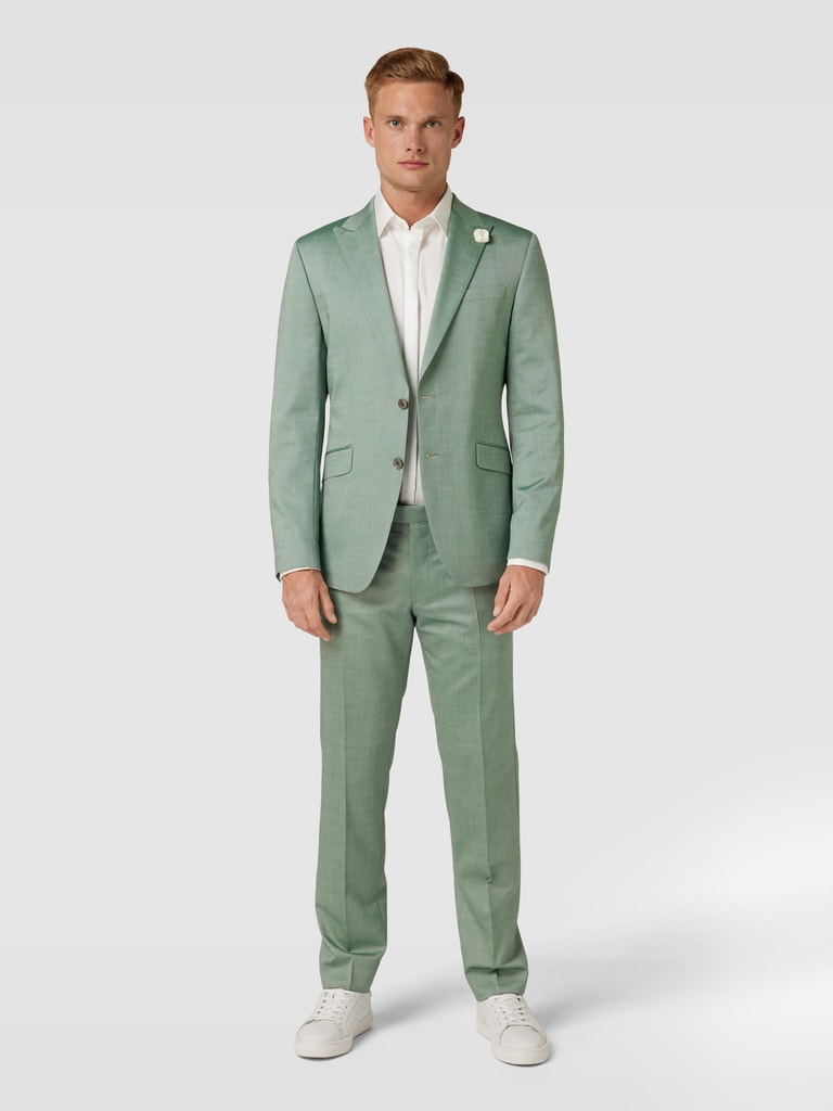 JOOP! Collection 2-Knopf-Sakko aus Viskose-Mix mit Zierbesatz Modell 'Hawker' (lind) online kaufen