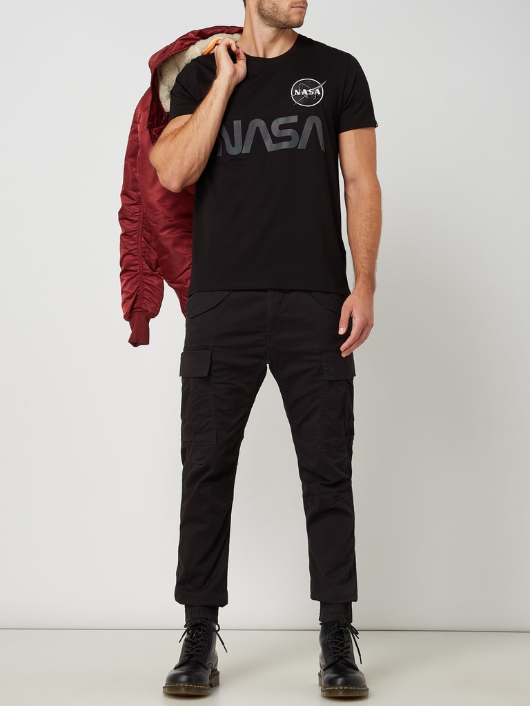 Alpha Industries T-Shirt mit NASA-Print (black) online kaufen