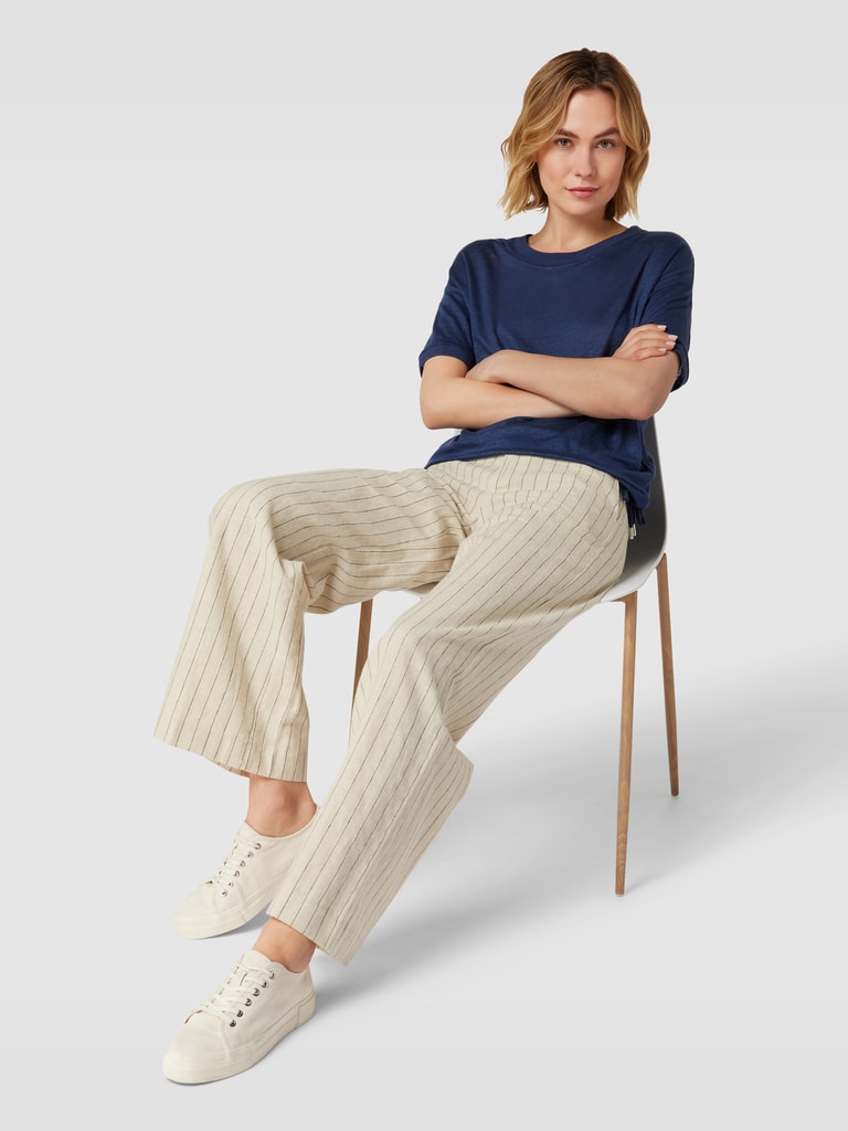 Part Two Stoffhose mit Streifenmuster Modell 'Ninnes' (sand) online kaufen