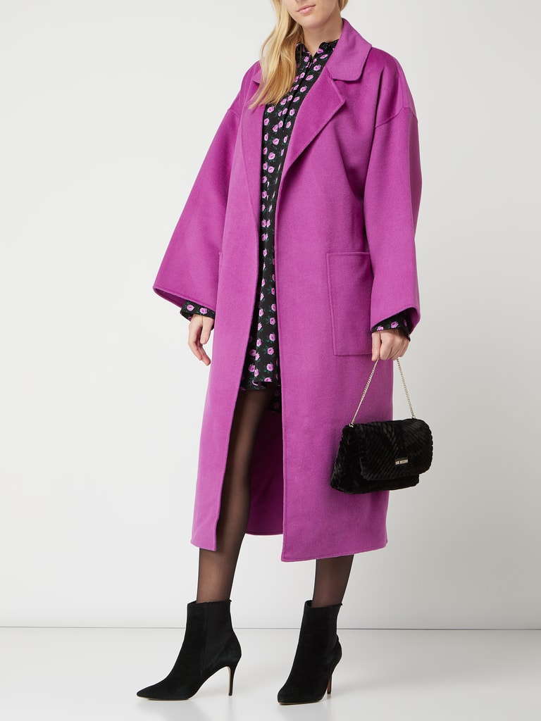 Essentiel Wollmantel mit Taillengürtel (pink) online kaufen