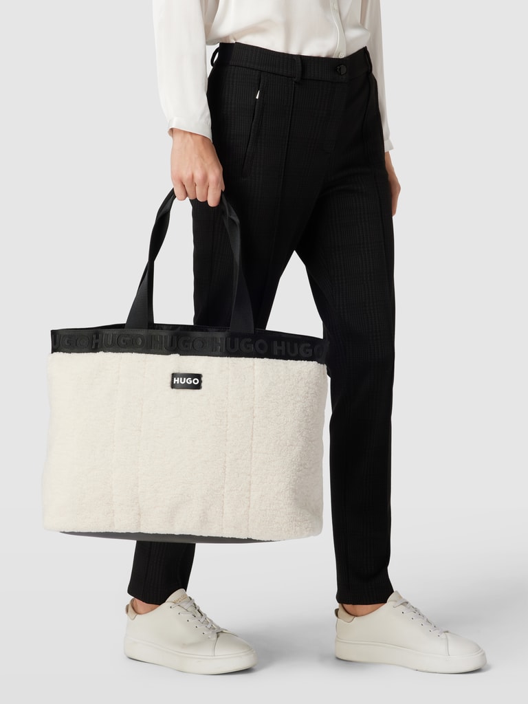 HUGO Shopper mit Label-Detail Modell 'Becky' (ecru) online kaufen