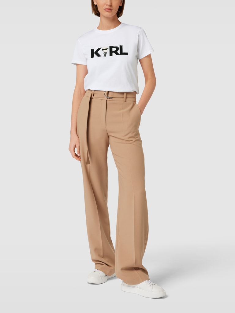 Karl Lagerfeld T-Shirt mit Label-Print Modell 'IKONIK 2.0' (weiss ...