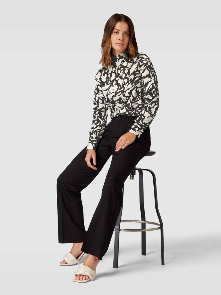 Mango Bluse mit Allover-Muster Modell 'ROMINA' (black) online kaufen