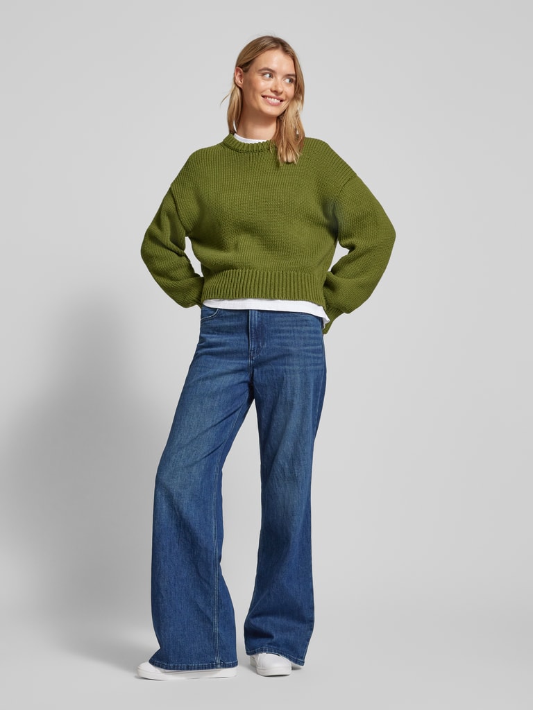 s.Oliver RED LABEL Loose fit wide leg jeans met studs, model 'SURI' in ...