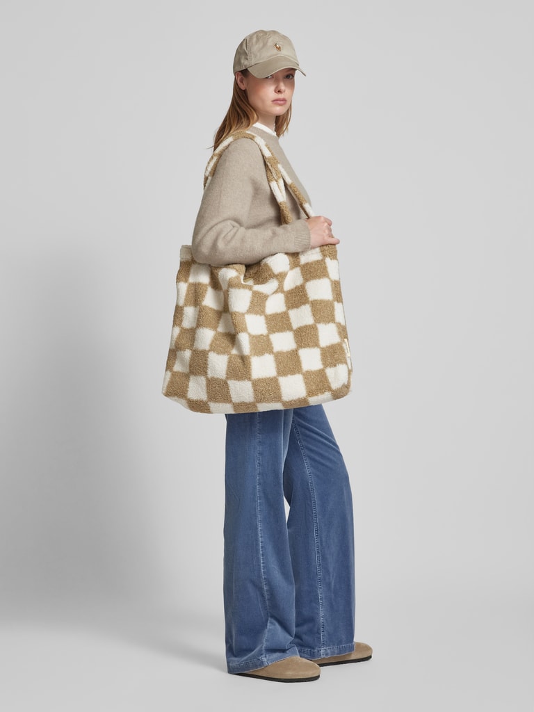 STUDIO NOOS Shopper in teddybontlook, model 'Binibamba' in camel online ...