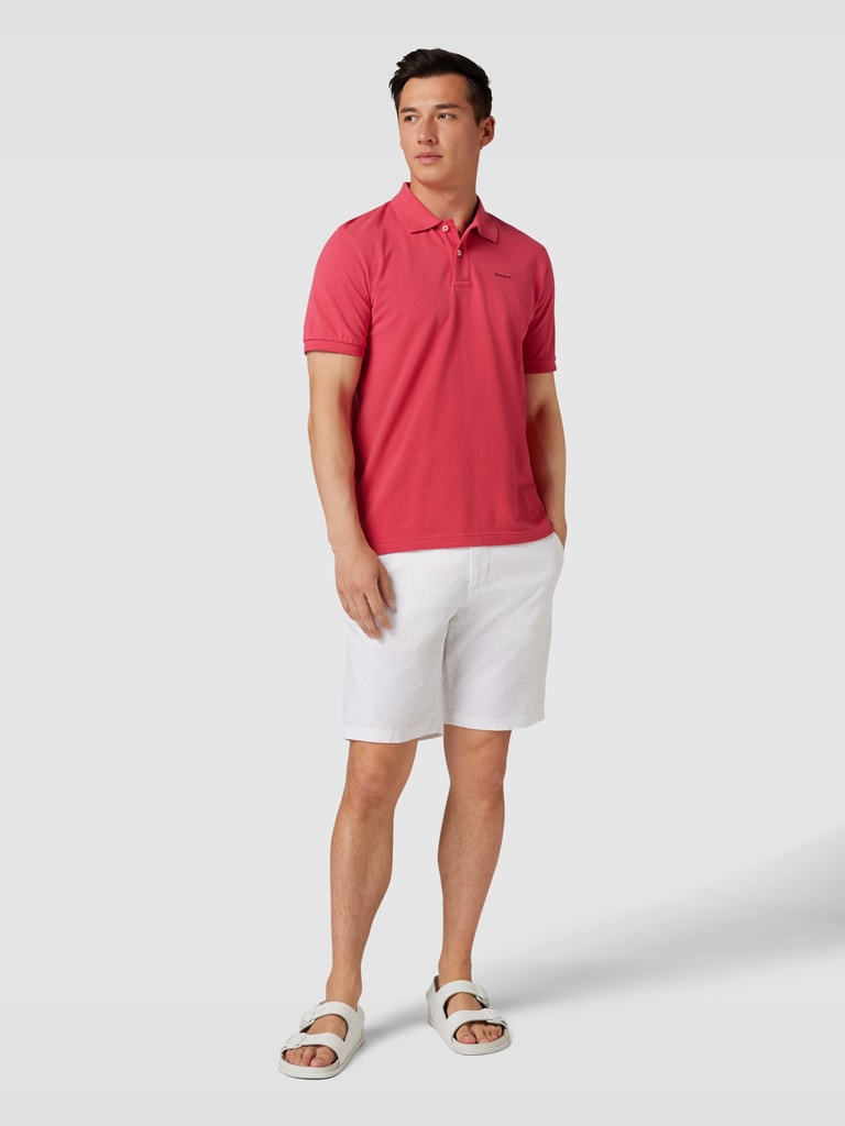 GANT Poloshirt mit Seitenschlitzen Modell 'Pique' (pink) online kaufen