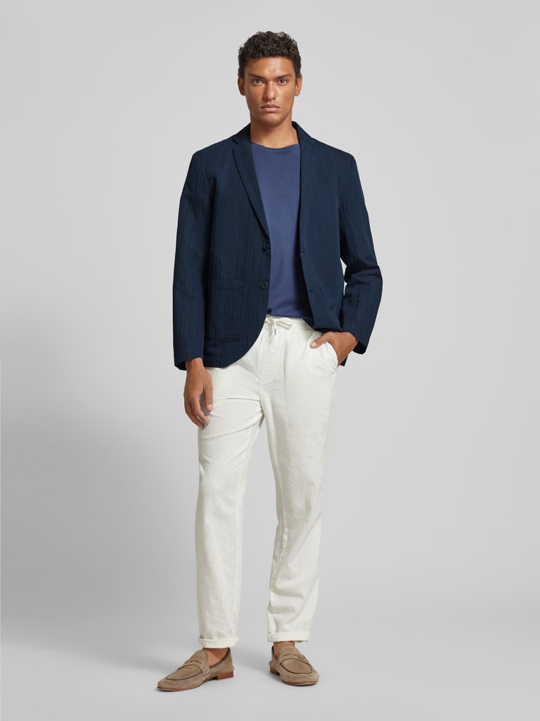 ROTHOLZ Regular Fit Sakko aus Baumwoll-Leinen-Mix (dunkelblau) online ...