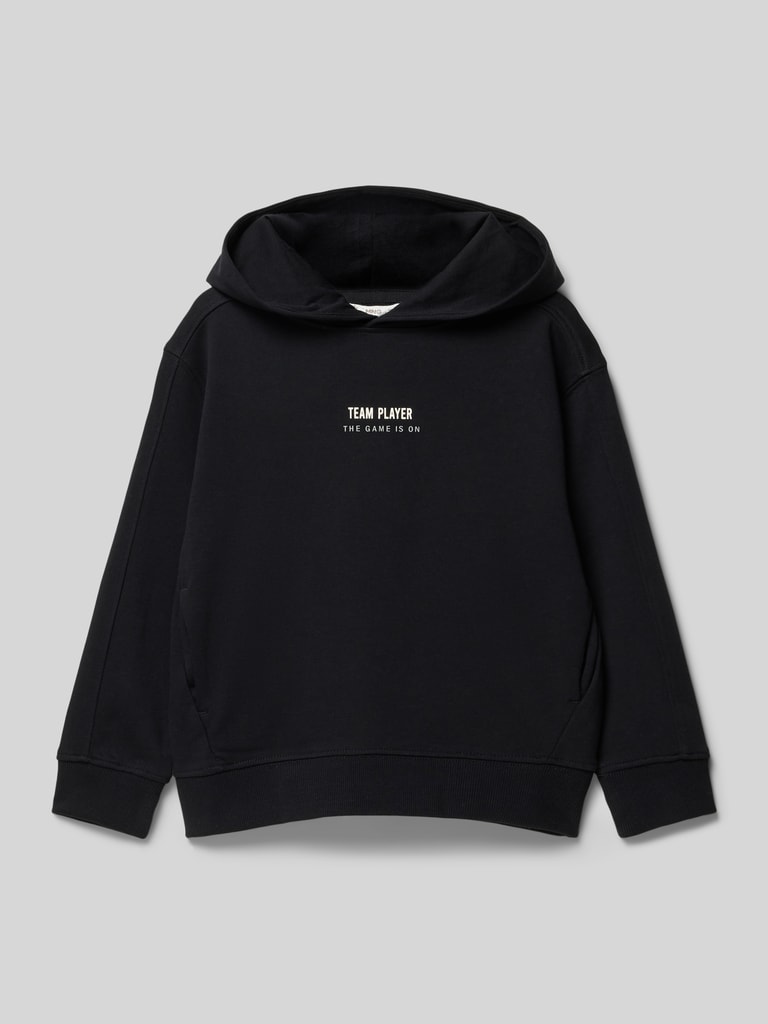 Mango Hoodie mit Statement-Print (black) online kaufen