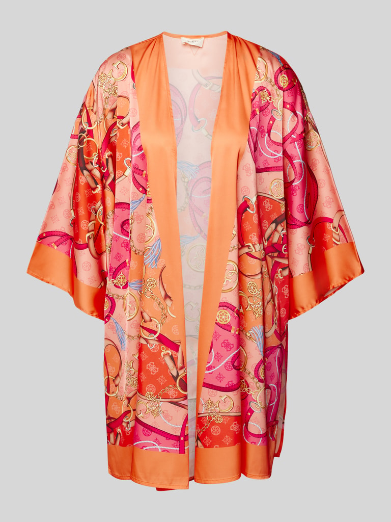 Guess Kimono mit Label-Badge (pink) online kaufen