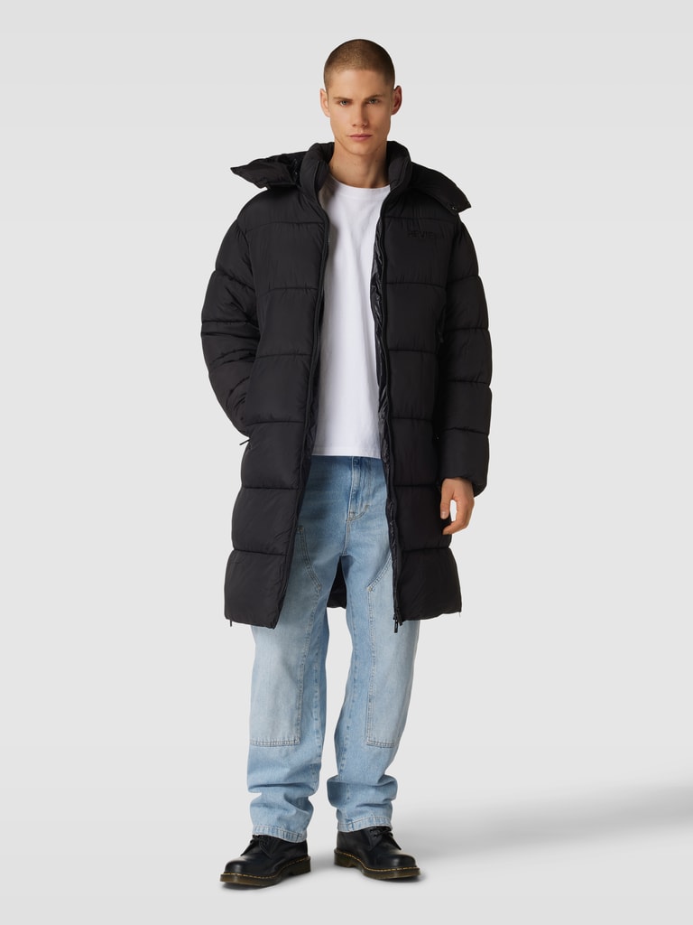 REVIEW Steppmantel mit seitlichen Eingrifftaschen (black) online kaufen