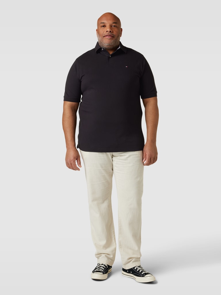 Tommy Hilfiger Big & Tall PLUS SIZE Poloshirt mit Label-Details (black ...