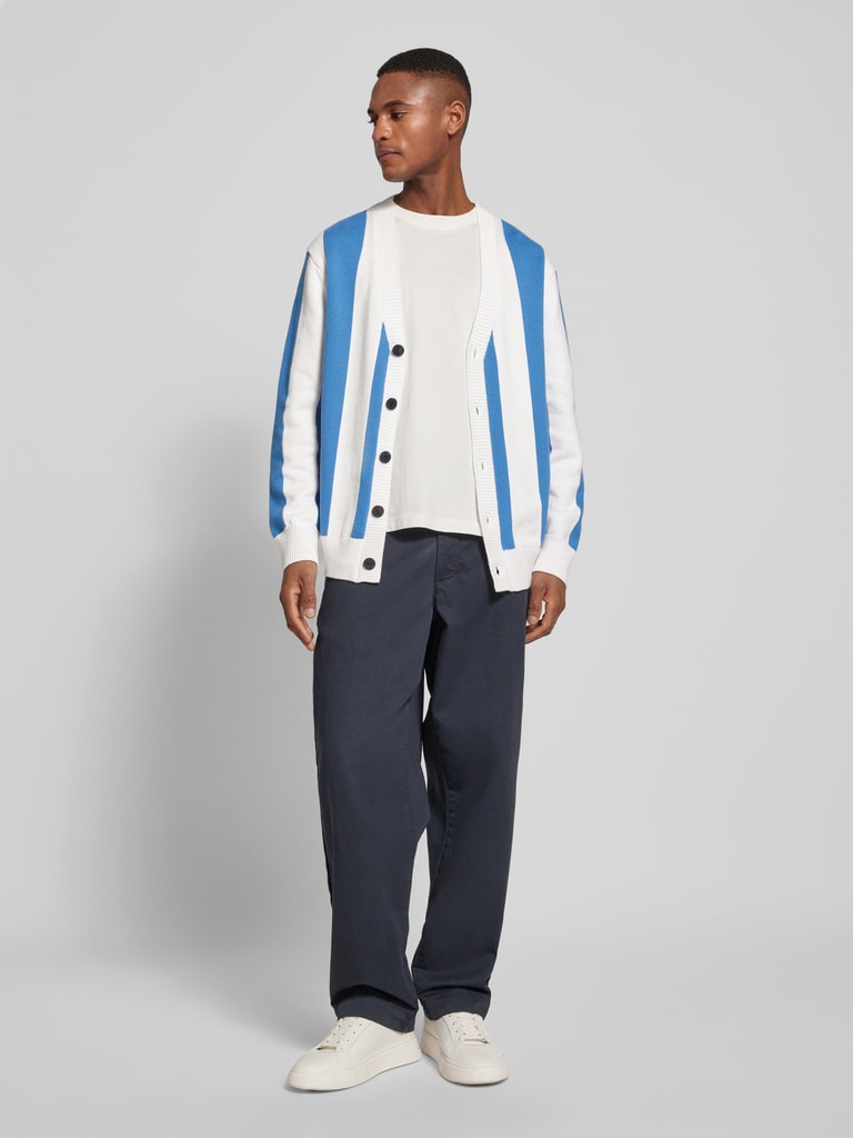 ANNARR Cardigan mit Statement-Stitching Modell 'DIGO' (bleu) online kaufen