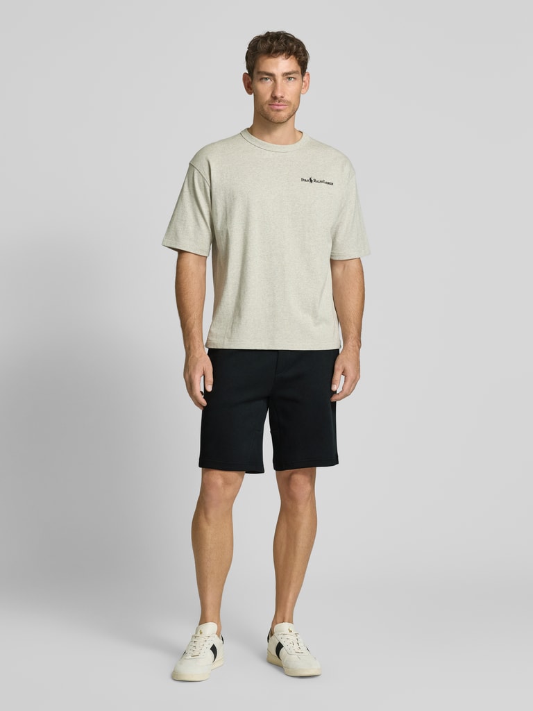 Polo Ralph Lauren Shorts met elastische band in zwart online kopen | P&C