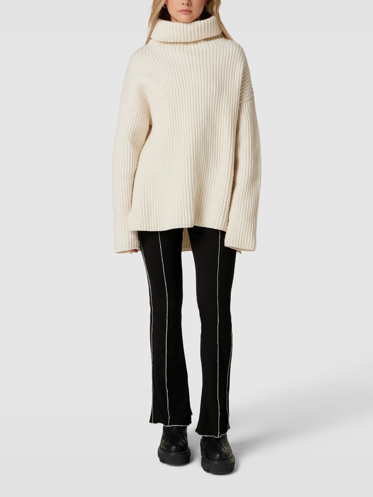 Tommy Jeans Flared Hose in Ripp-Optik Modell 'SEAM' (black) online kaufen