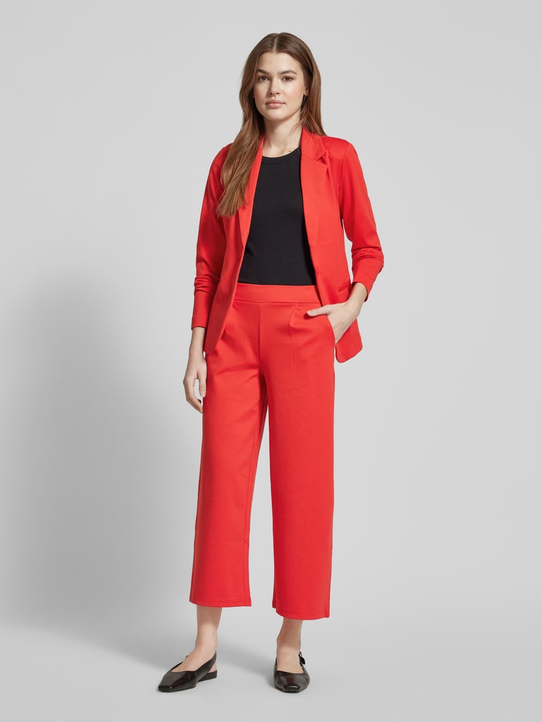 ICHI Culotte met elastische band, model 'Kate' in rood online kopen | P&C