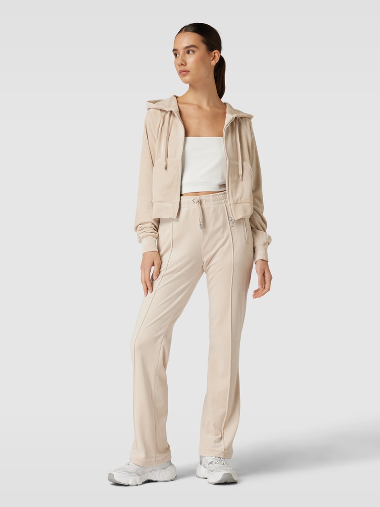 Juicy Couture Sweatjacke mit Kapuze Modell 'MADISON' (sand) online kaufen