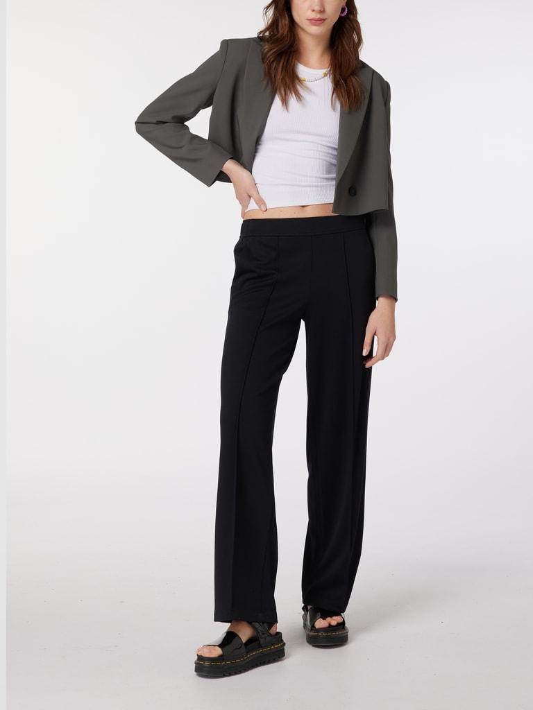 edc By Esprit Stoffhose mit elastischem Bund (black) online kaufen