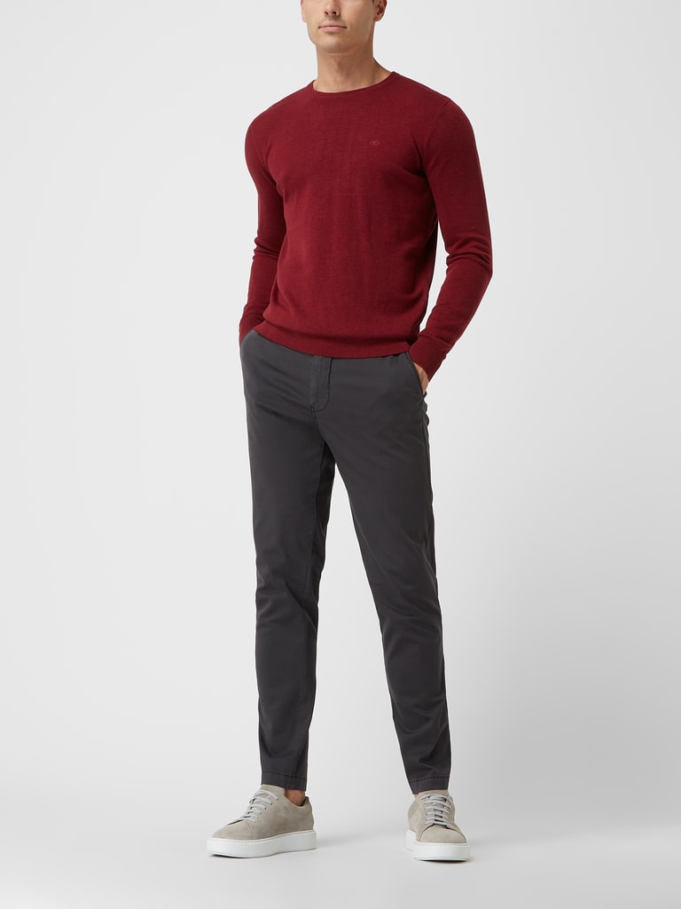 CINQUE Slim Fit Chino aus Baumwoll-Mix Modell 'WOOD' (black) online kaufen