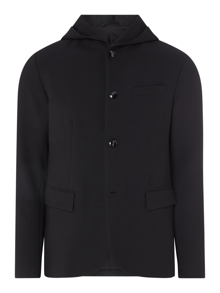 Emporio Armani 4-Knopf-Sakko aus Wollmischung (schwarz) online kaufen