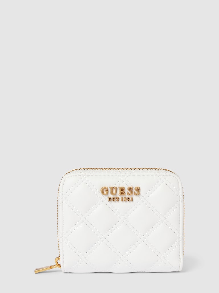 Guess Portemonnaie mit Label-Detail Modell 'GIULLY' (weiss) online kaufen