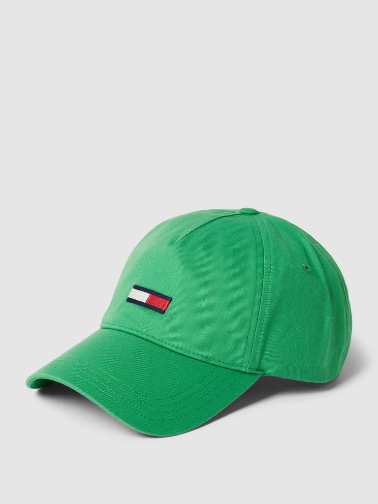 Tommy Jeans Base Cap mit Label-Stitching Modell 'FLAG' (gruen) online ...