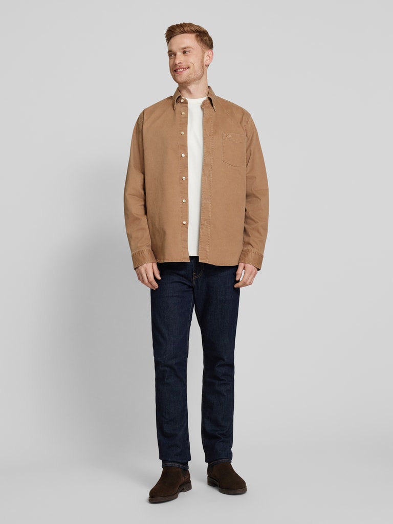 BOSS Orange Freizeithemd mit Kentkragen Modell 'Lambey' (camel) online ...