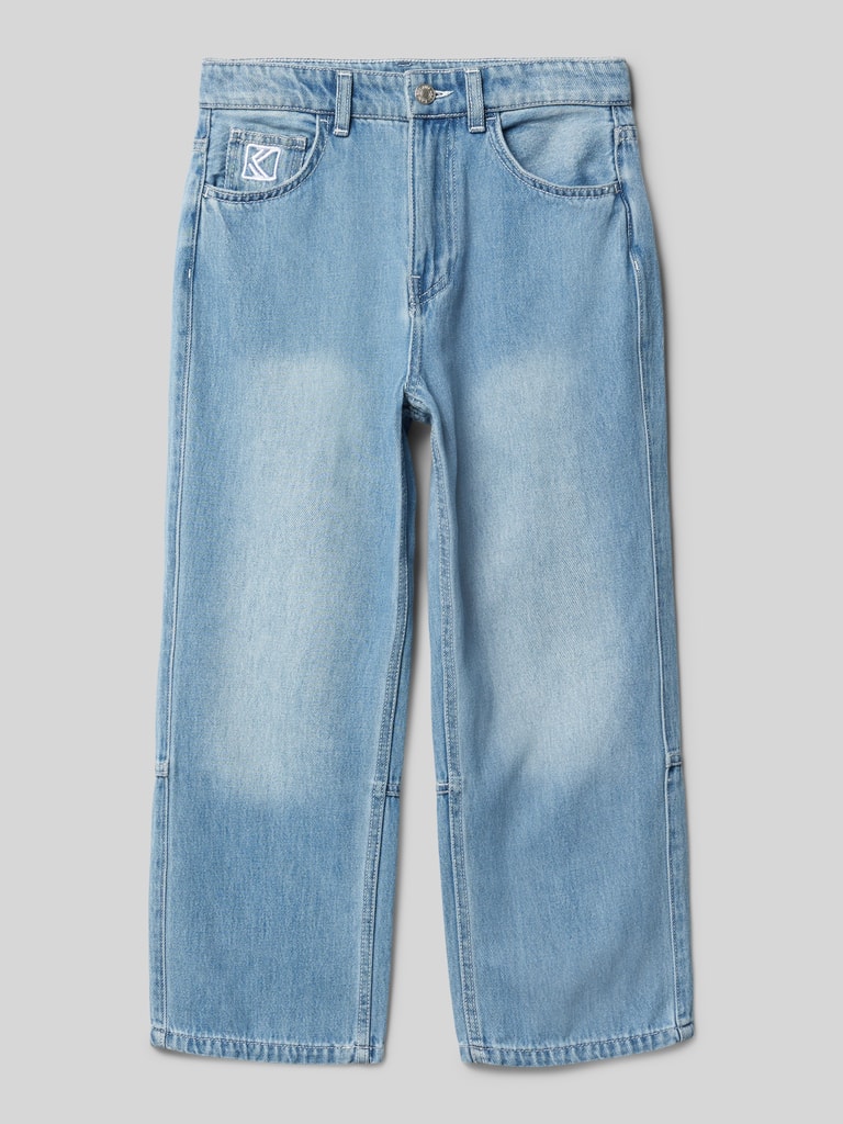 KARL KANI Relaxed Fit Jeans im 5-Pocket-Design mit Logo-Stitching (blau ...