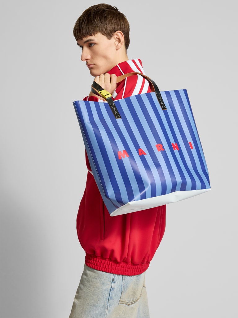 Marni Shopper mit Klickverschluss (blau) online kaufen