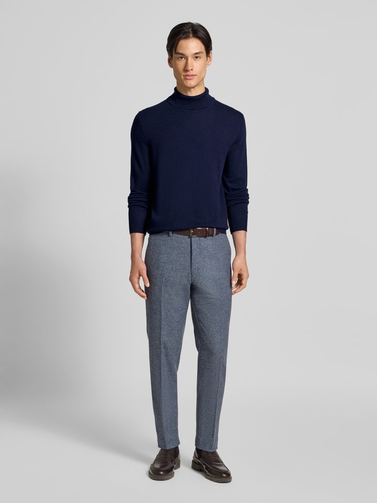 Christian Berg Men Rollkragenpullover aus Wolle-Kaschmir-Mix (marine ...