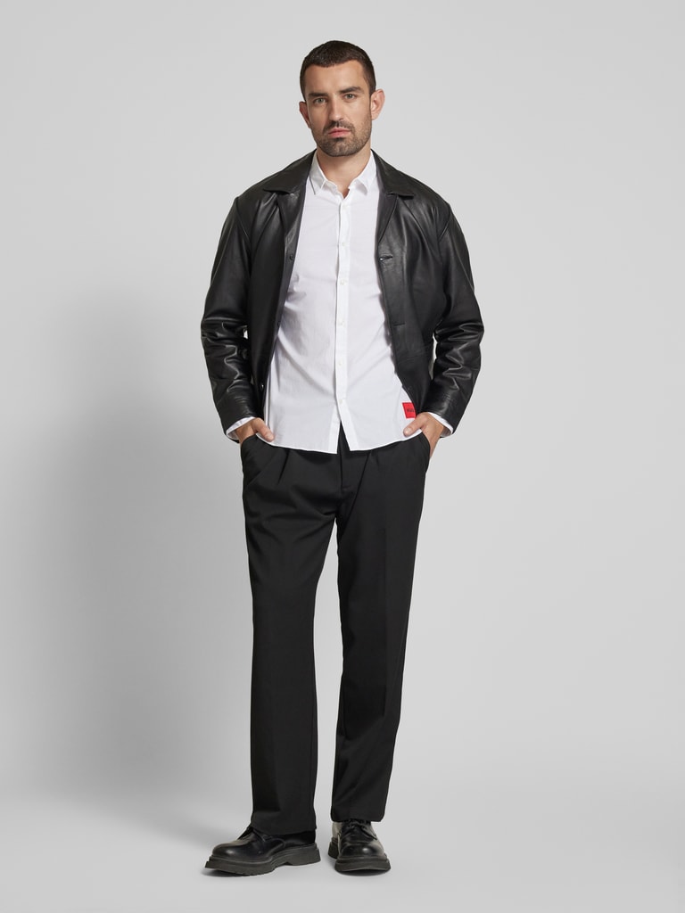 HUGO Regular Fit Freizeithemd mit Label-Patch Modell 'Ero' (weiss ...