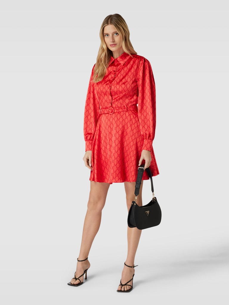 Marciano Guess Minikleid mit Strukturmuster (kirsche) online kaufen
