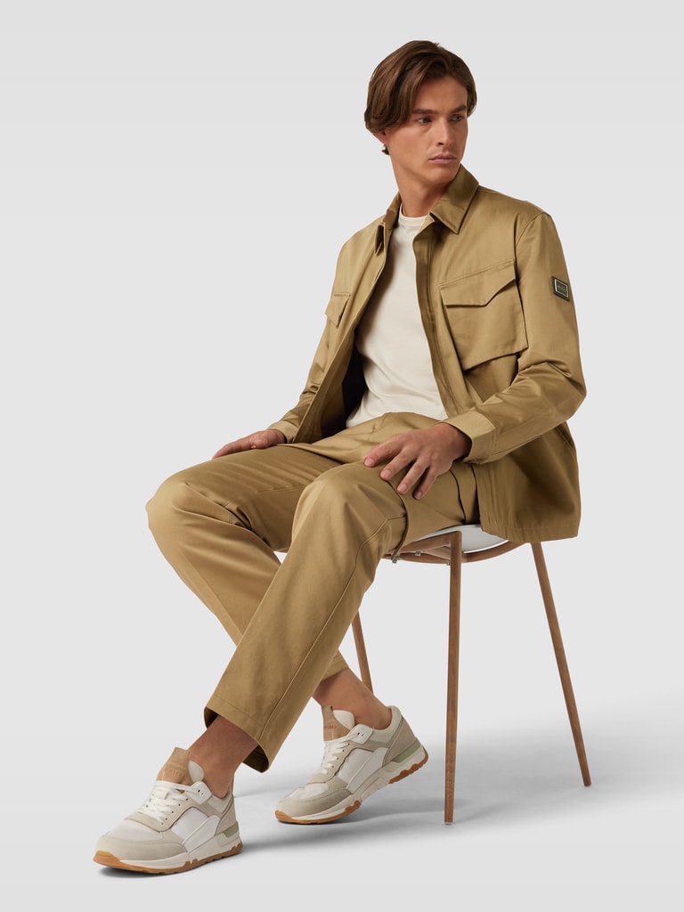 HUGO Jack met labelpatch, model 'Efris' in camel online kopen | P&C