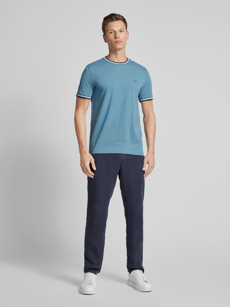 Christian Berg Men T-Shirt mit Rundhalsausschnitt (metallic tuerkis ...
