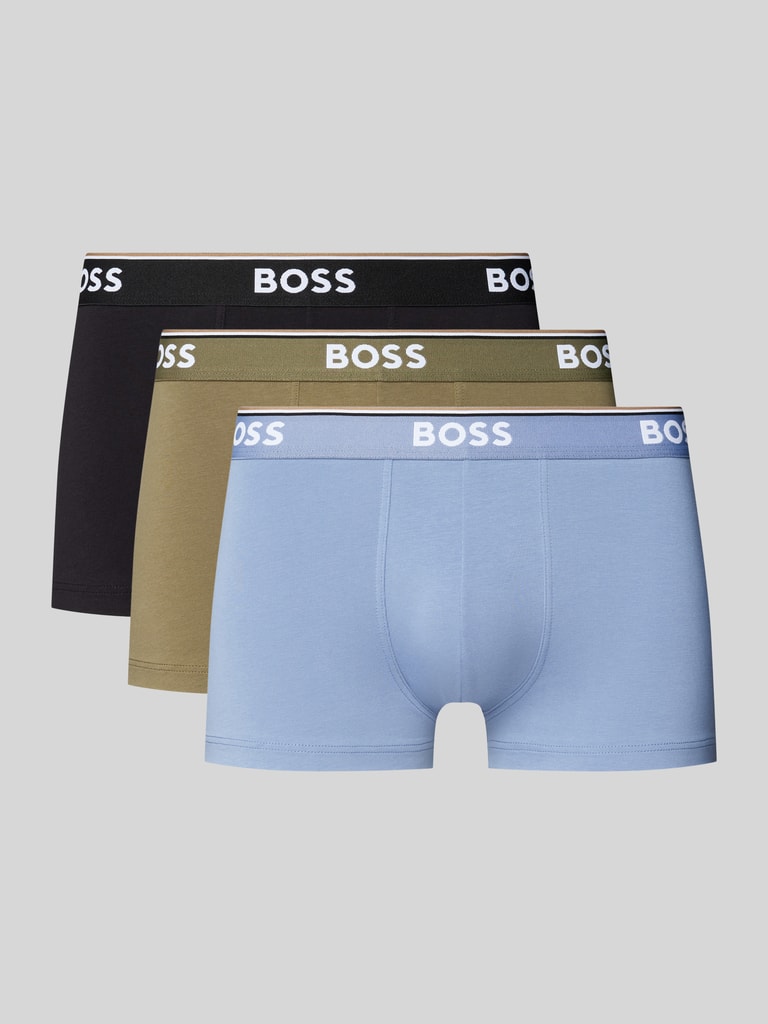 BOSS Trunks mit elastischem Label-Bund im 3er-Pack (oliv) online kaufen