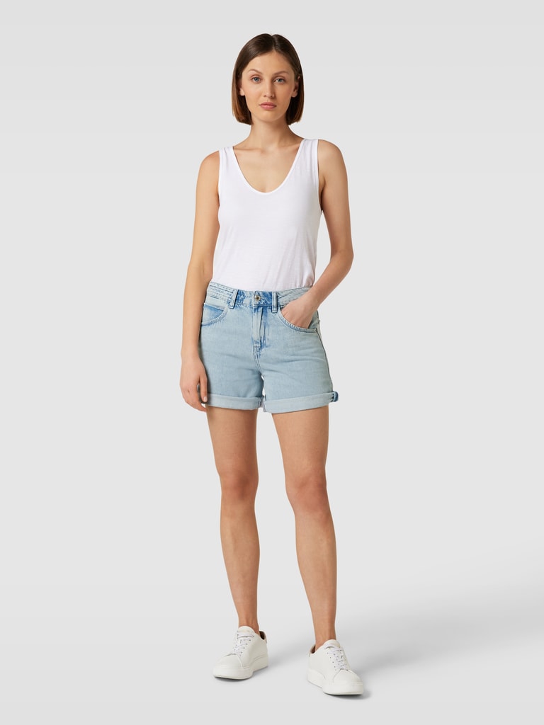 Drykorn Jeansshorts mit Label-Patch Modell 'CABA' (bleu melange) online ...