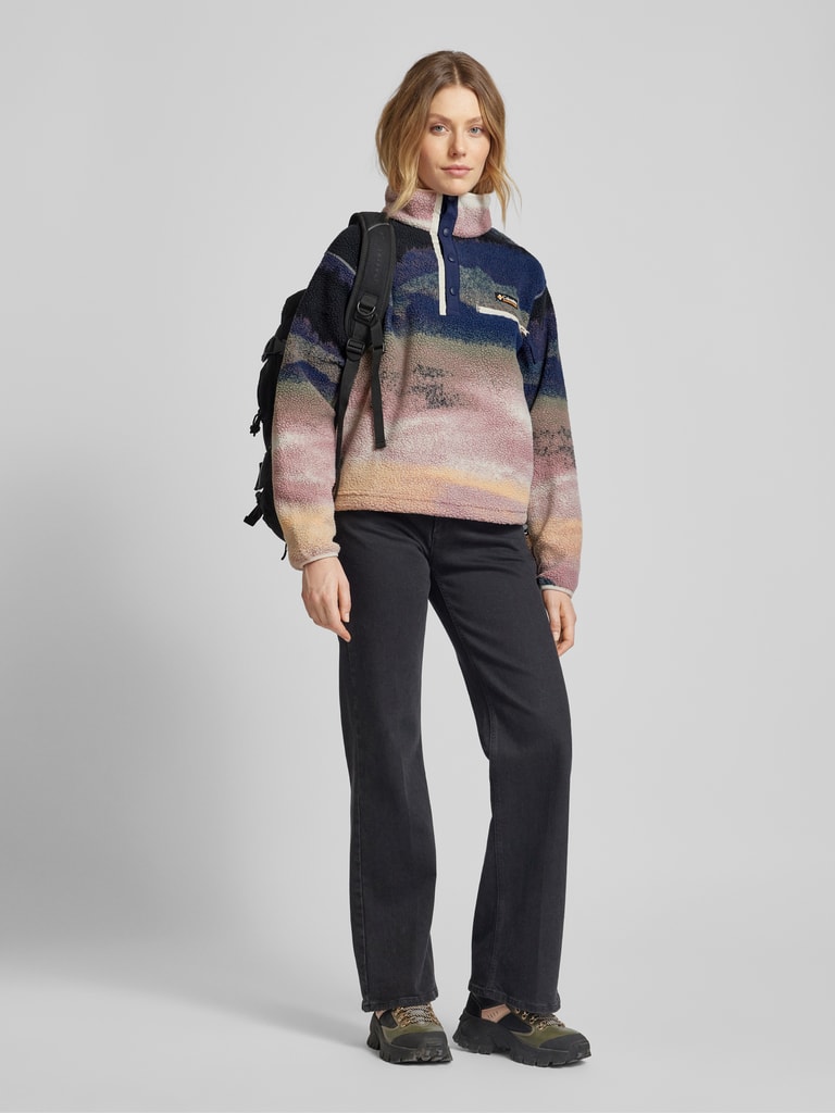 COLUMBIA Sherpa Jacket mit Label-Patch Modell 'Helvetia™' (marine ...