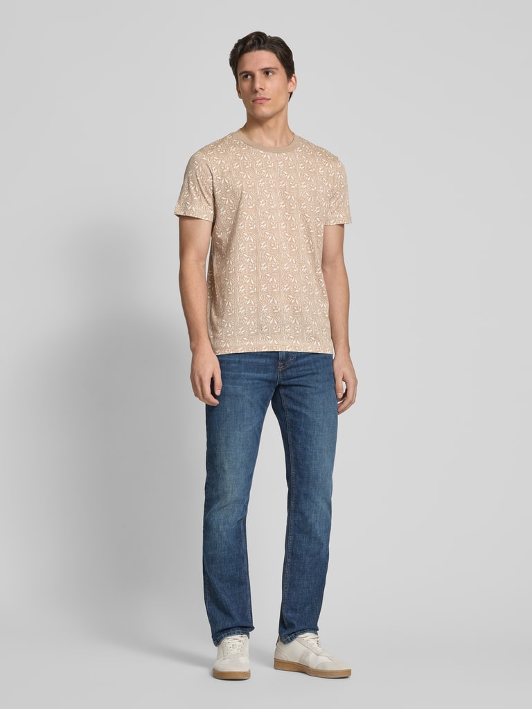 JOOP! Jeans T-Shirt mit Label-Detail Modell 'Andri' (beige) online kaufen