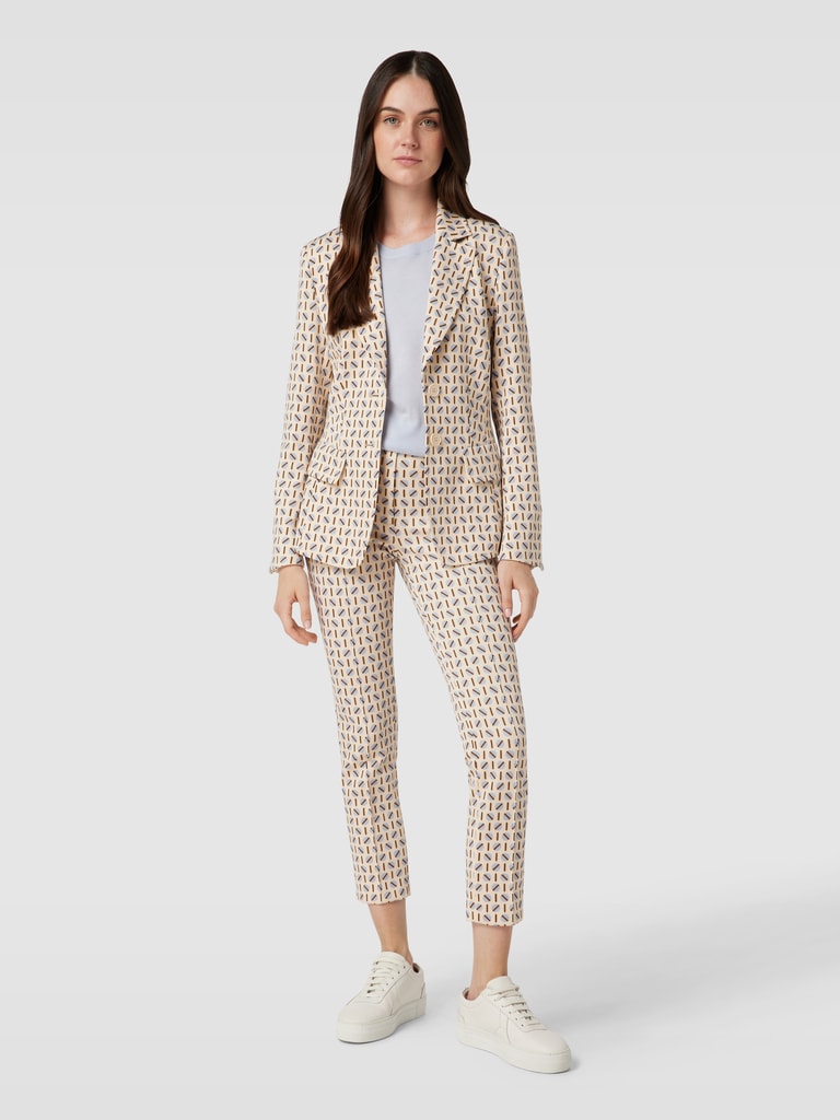 Marc Cain Hose mit Allover-Muster (ecru) online kaufen