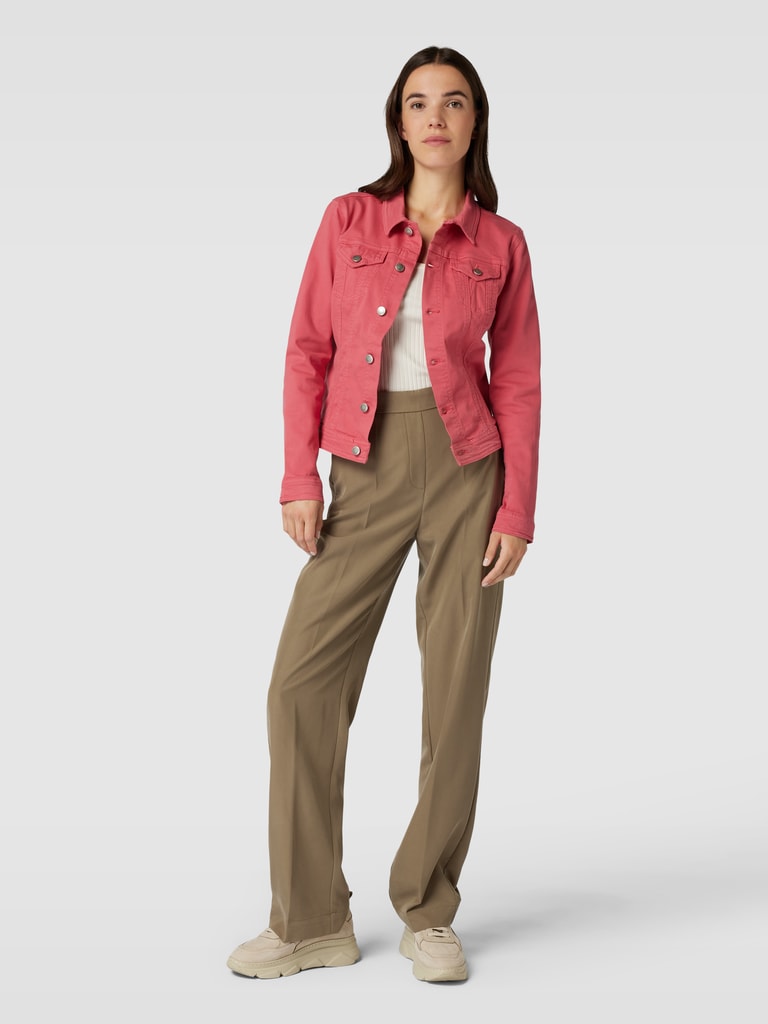 Soyaconcept Jeansjack met borstzakken, model 'Erna' in roze online ...
