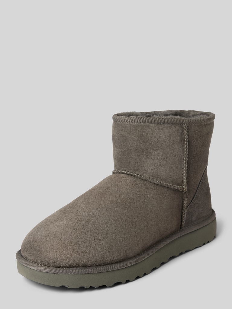 UGG Boots aus Leder mit Label-Patch Modell 'CLASSIC MINI' (dunkelgrau ...