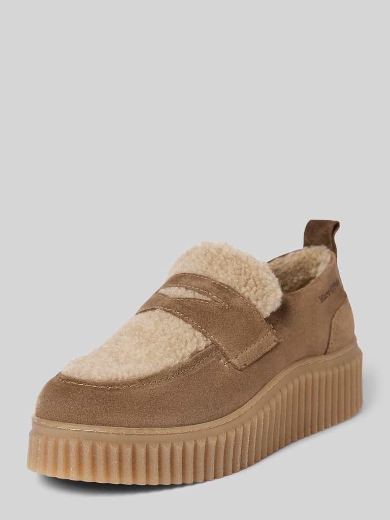 Marc O'Polo Plateau-Loafer mit wärmender Einlage (taupe) online kaufen