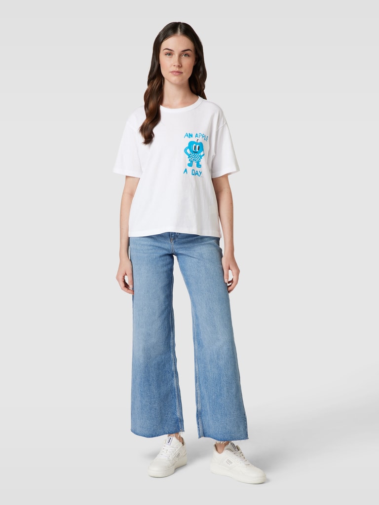 Jake*s Casual T-Shirt mit Motiv-Print (weiss) online kaufen