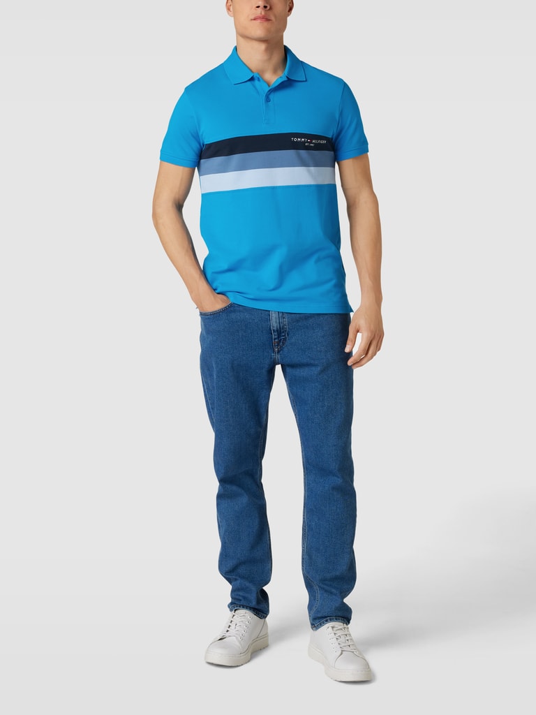 Tommy Hilfiger Poloshirt mit Label-Detail (sky) online kaufen