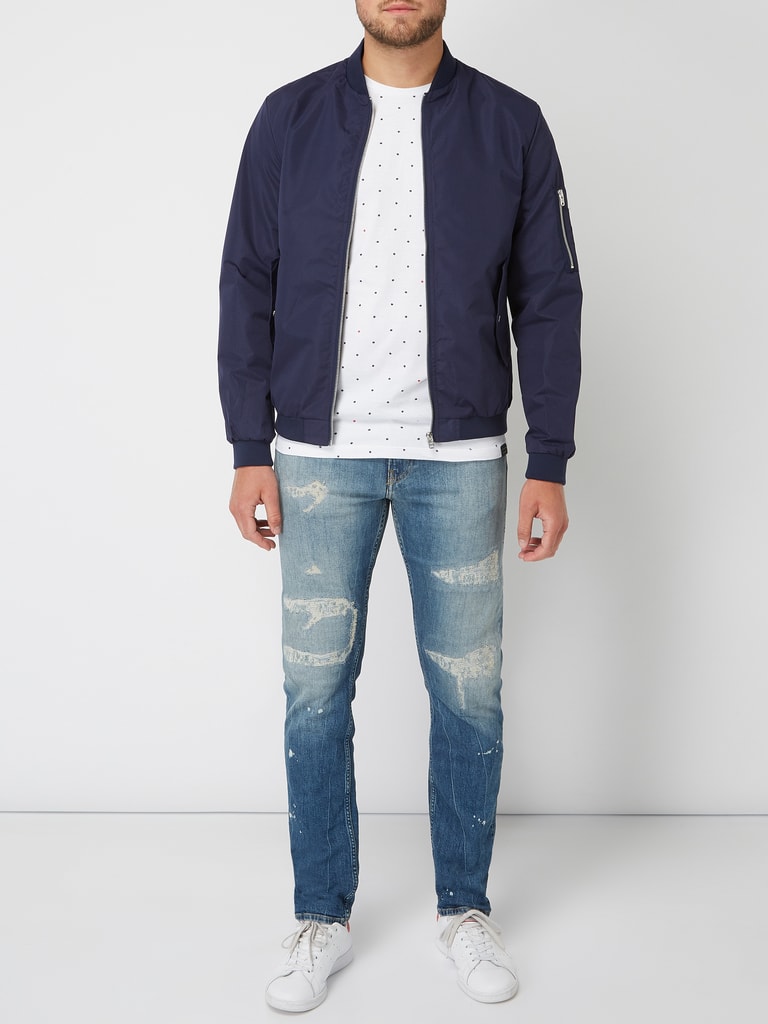 Jack & Jones Bomber mit Ärmeltasche (blau) online kaufen